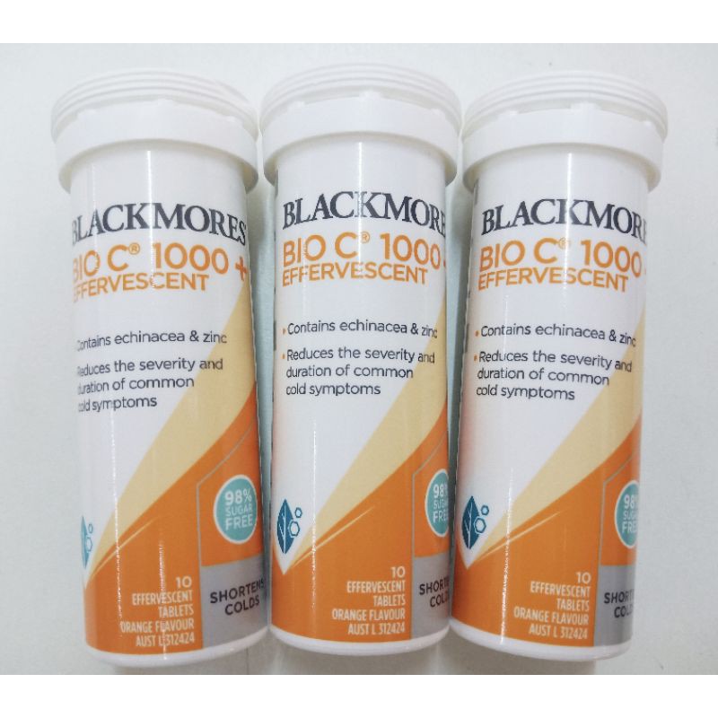 Blackmores Bio C 1000 mg Effervescent 10 tablets Vitamin C วิตามินซี ...