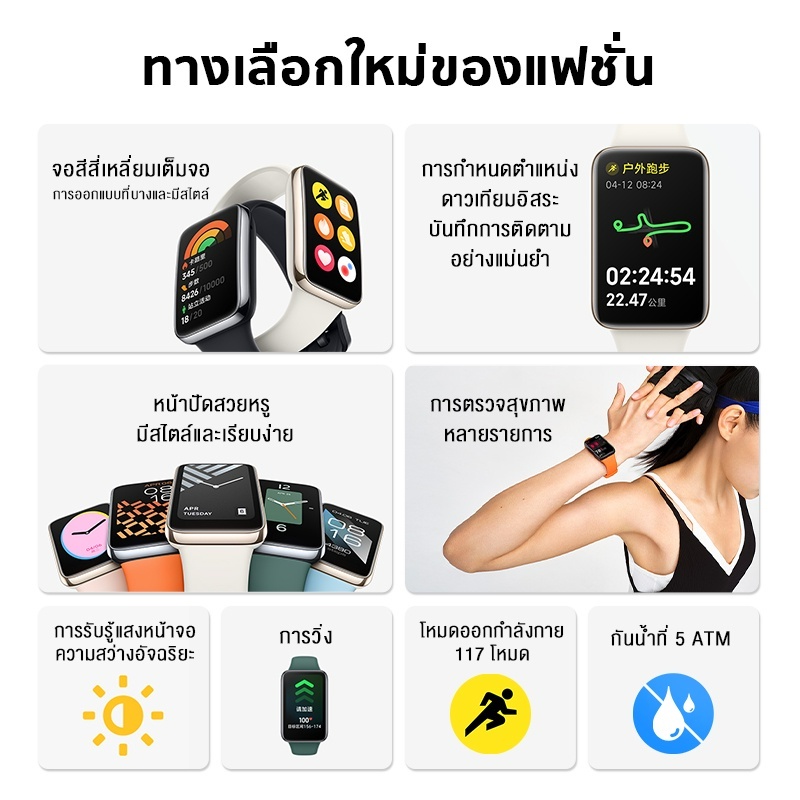 NEW Xiaomi Mi Band 7 Pro GPS Smart Watch สมาร์ทวอทช์ xiaomi SpO2 ดู ...