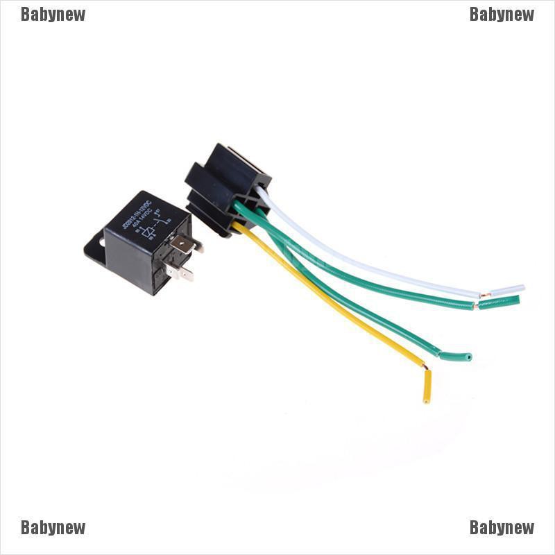 Babynew อุปกรณ์รถ Auto DC 12v Volt 40A 4 Pin 4 Wire Relay & Socket ...