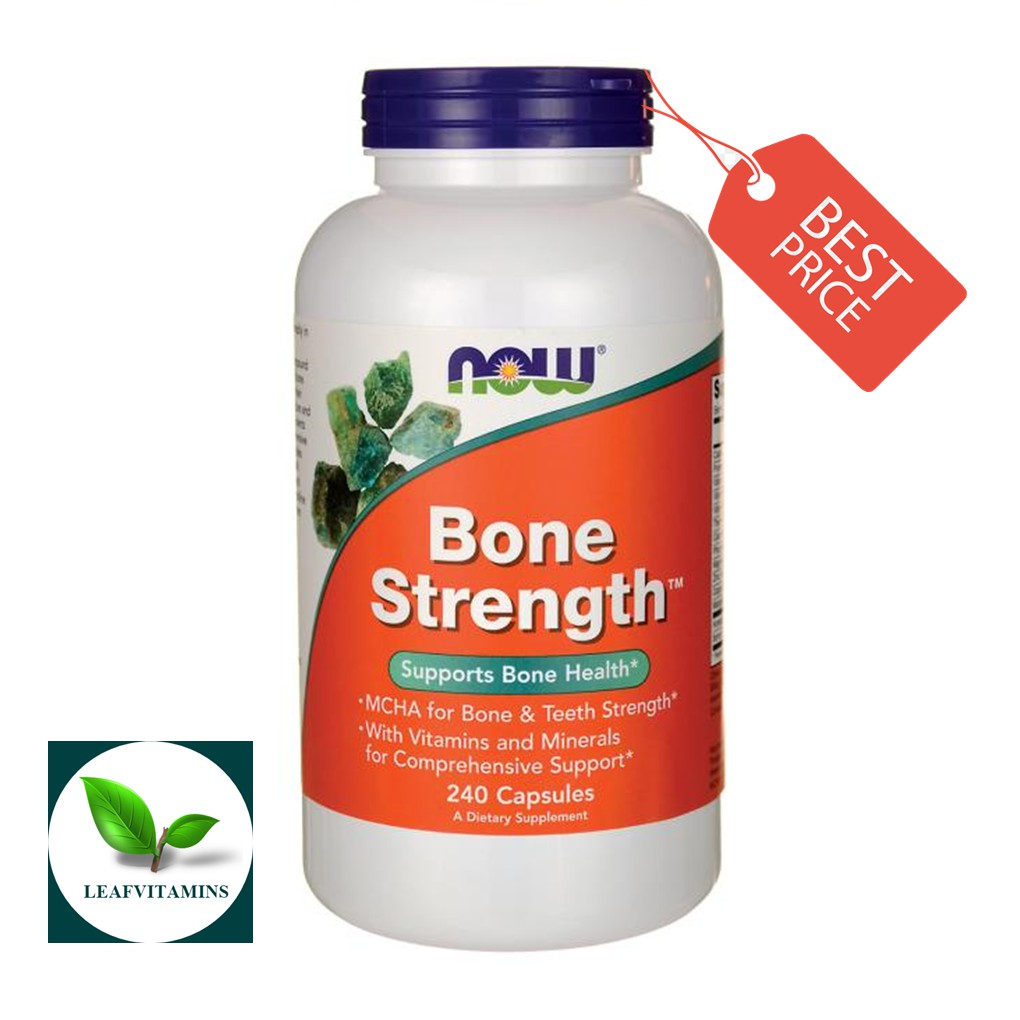 NOW Foods Bone Strength 240 caps - leafvitamins - ThaiPick