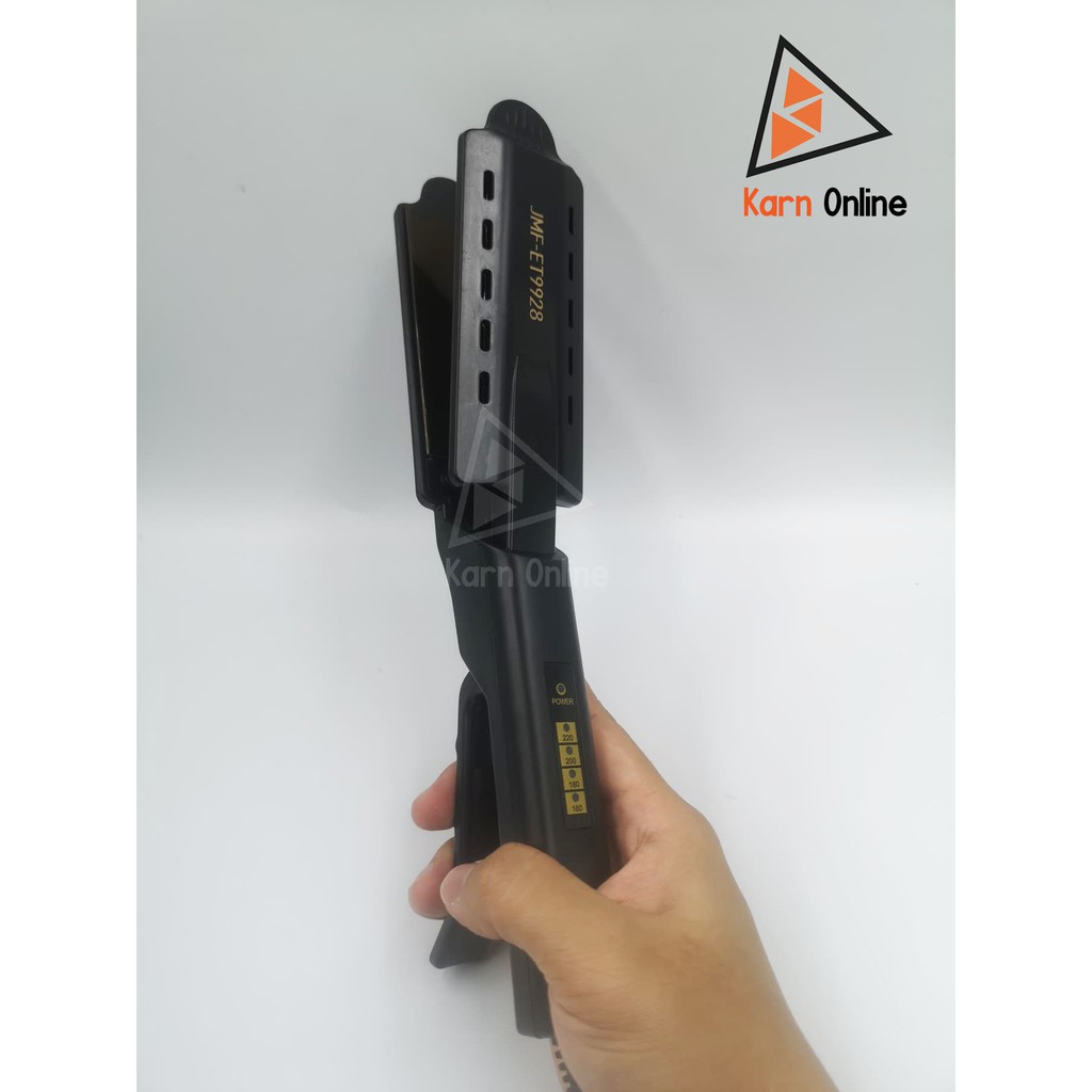 เครื่องหนีบผม JMF Hair Straightener รุ่น JMF-ET9928 (สีดำ) ถูกและดี แผ่นเซรามิค Tourmaline Ionic ...