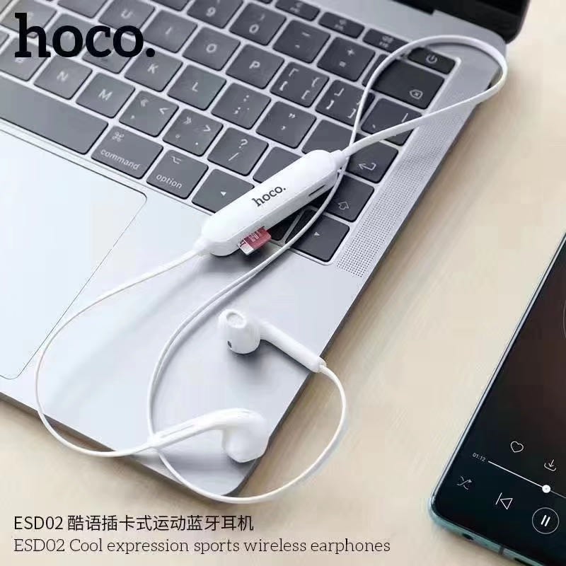 Hoco ESD-02 หูฟังบลูทูธ Bluetooth ใส่TF Cardได้ (ของแท้100% ...