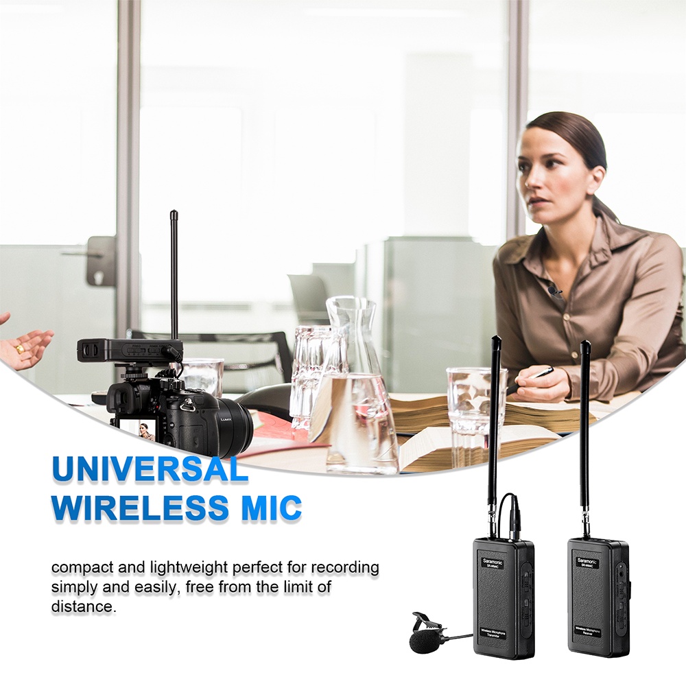 BSaramonic WM4CWM4CAWM4CB VHF Wireless Microphone Kit with Lavalier Mic ...