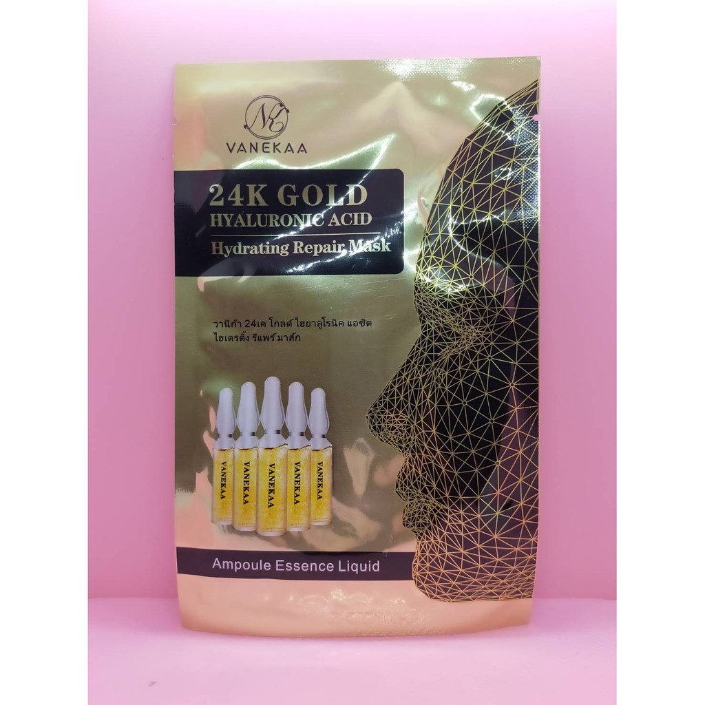 Vanekaa 24K Gold Hyaluronic Acid Hydrating Repair Mask 30ml ...
