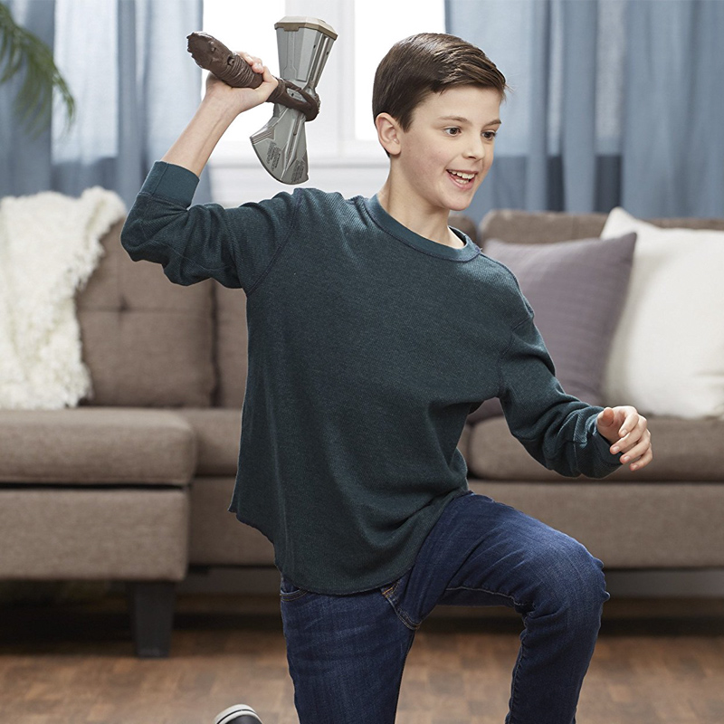 Hasbro Avengers 3 Movie Series Thor's Hammer Thor's Axe E0617 Sounding ...