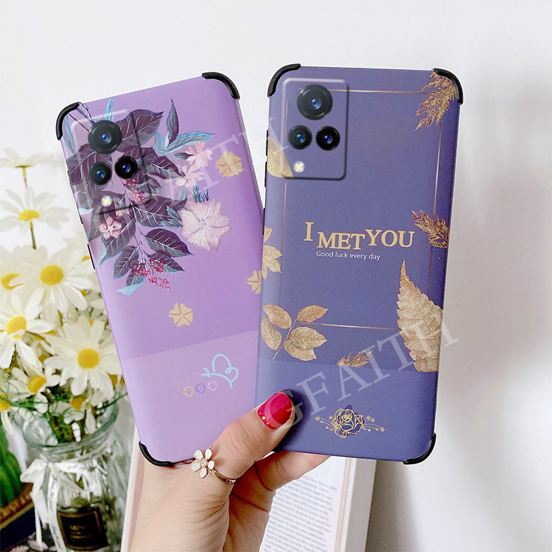 In Stock เคส VIVO V21 5G 2021 New Ins Shockproof Hard Case New Romantic ...