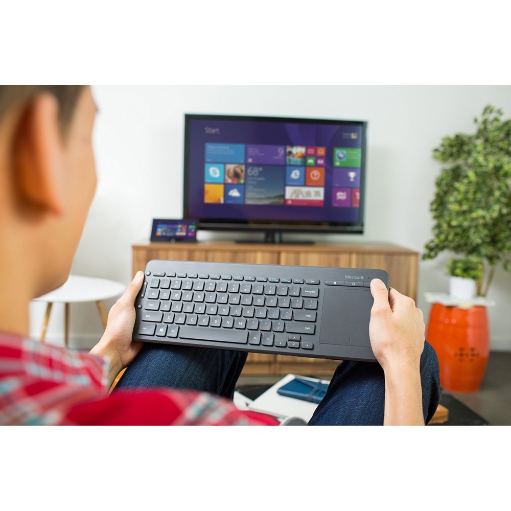 Best seller คีย์บอร์ดทัชแพด Microsoft All-in-One Media Keyboard USB ...