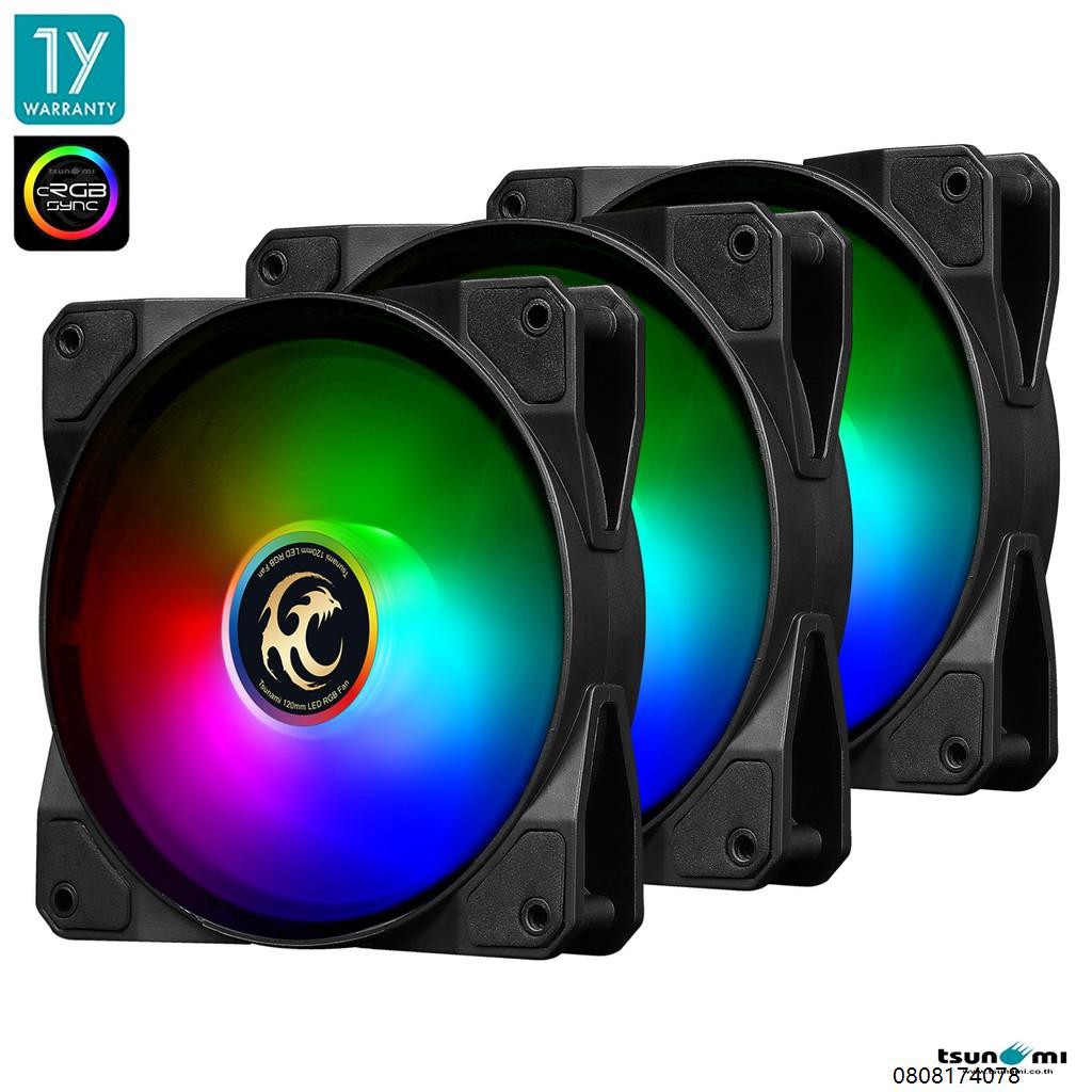 [⚡Flash Sale ⚡] Tsunami (cRGB Sync) ABLAZE Series RGB Cooling Fan X3 ...