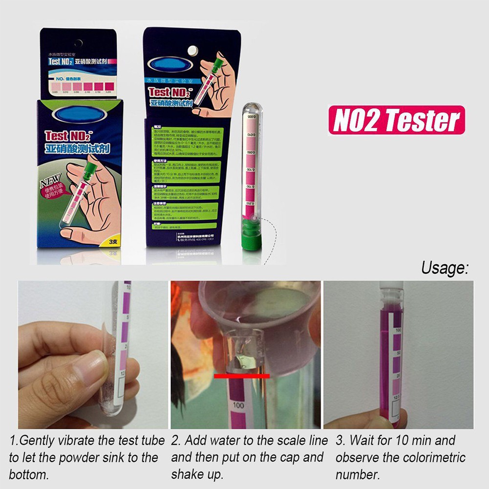 ชุดทดสอบคุณภาพน้ำ PH NO2 no3 สำหรับตู้ปลา - amostlycute.th - ThaiPick