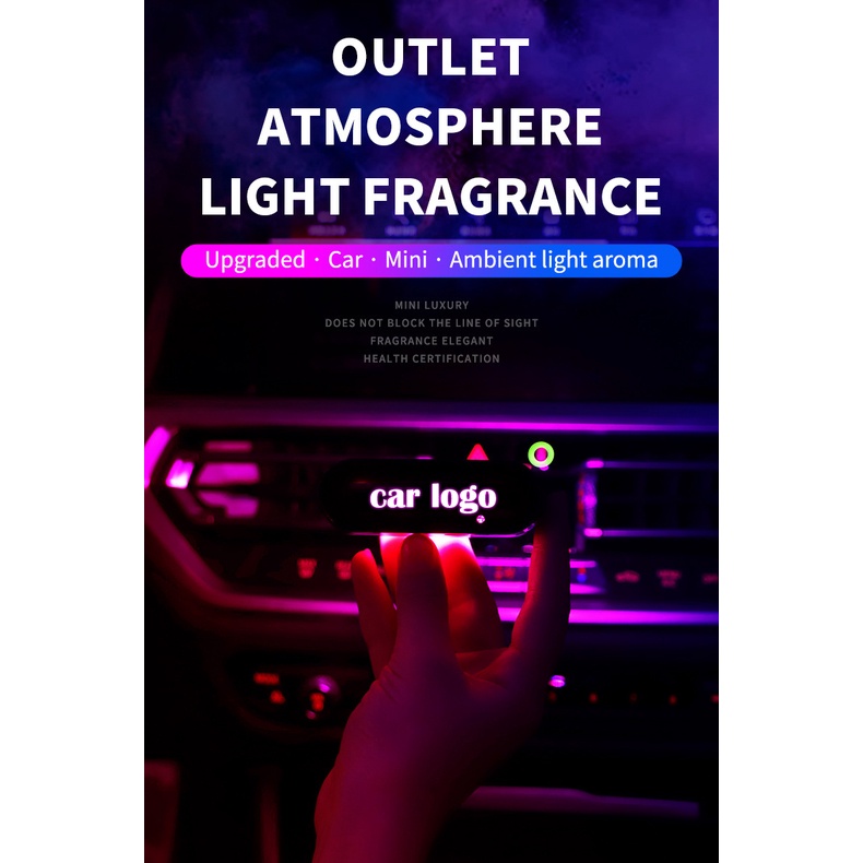 Car LED Ambient Light Perfume Car Air Conditioner Outlet Aromatherapy ...
