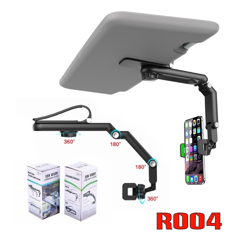 ยึดมือถือในรถ MT-06 เมาท์ขาตั้ง Universal Car Clip 360 Rotating Clamp ...