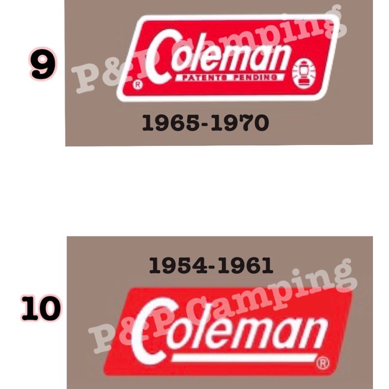 Decal Coleman แบบลอกน้ำสำหรับติดตะเกียงและเตา - pimmieja - ThaiPick