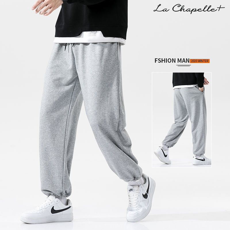 กางเกงกีฬาผู้ชายฤดูใบไม้ร่วงและฤดูหนาวบวกกำมะหยี่เวอร์ชั่นเกาหลีของ ...