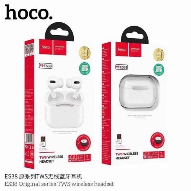 Hoco ES38 Tws bluetooth headsets หูฟังรูปทรง AirPods Pro - hermdf ...