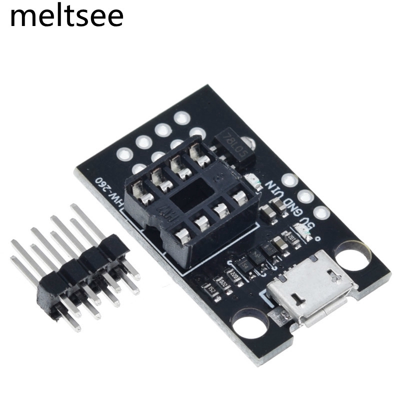Attiny13a ATtiny25 ATtiny45 ATtiny85 แผ่นบอร์ดโปรแกรมมิ่งเสริมพัฒนาการ ...