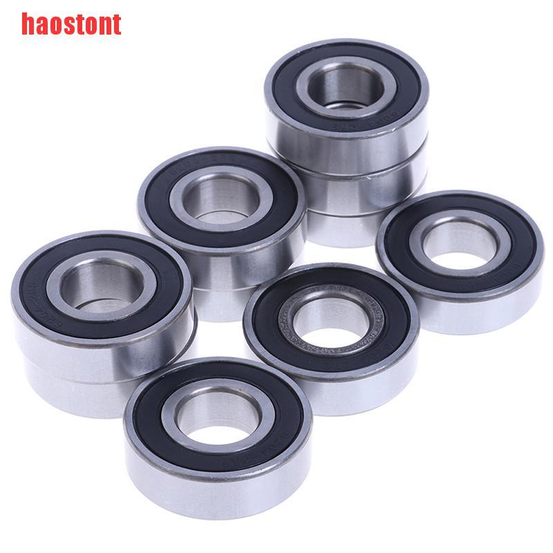 [haostont]10Pcs 6204 2RS Ball Bearing Deep Groove Steel Sealed Ball ...