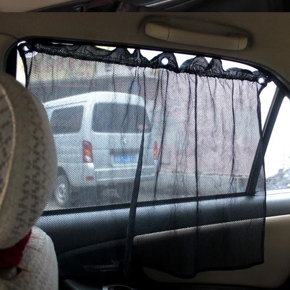 2X Mesh Car Side Rear Window Sun Shade Cover Visor Screen Universal Car ...