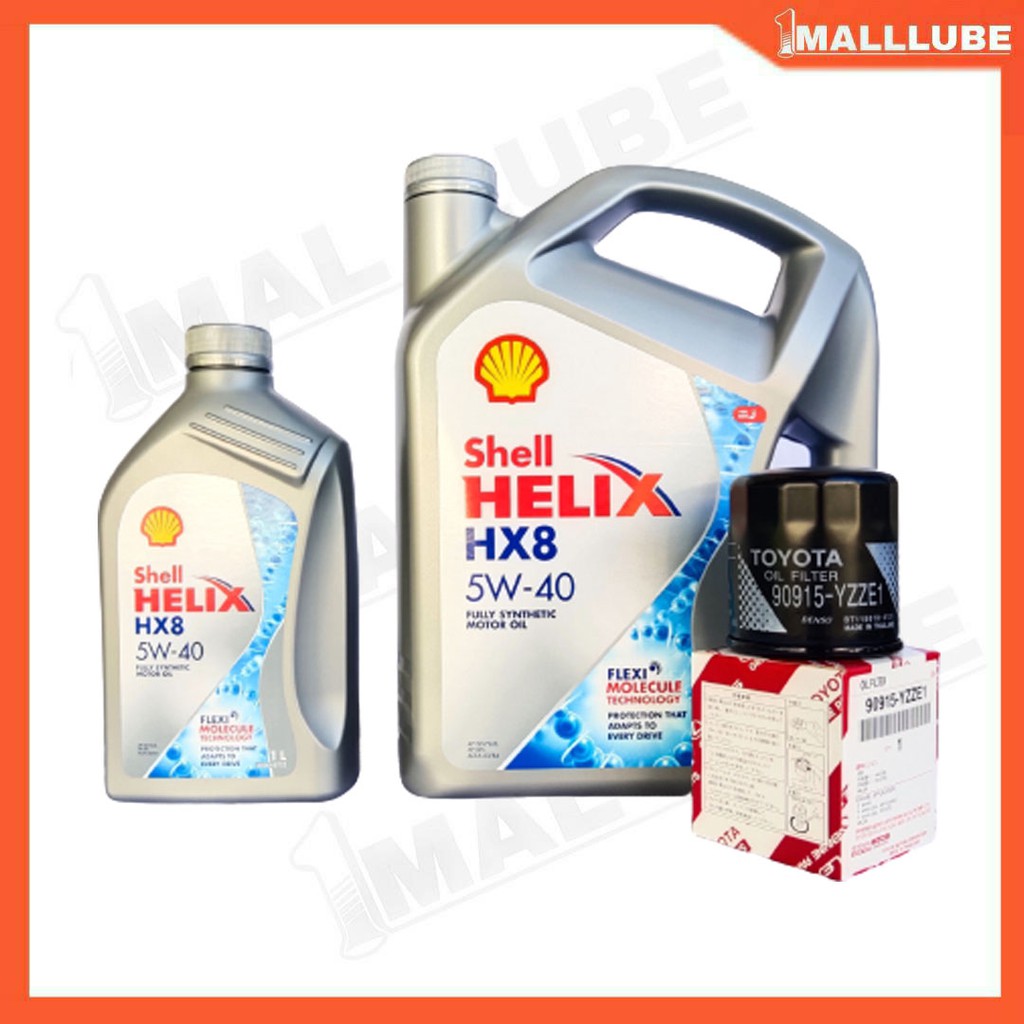 Shell HELIX HX8 น้ำมันเครื่องรถยนต์ Shell Helix HX8 5W-40 สังเคราะห์แท้ ...