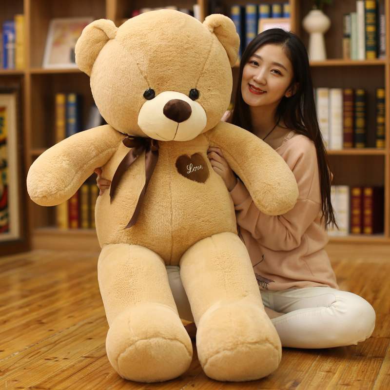 Love big bear plush toy doll teddy bear rag doll bed hug bear girl ...