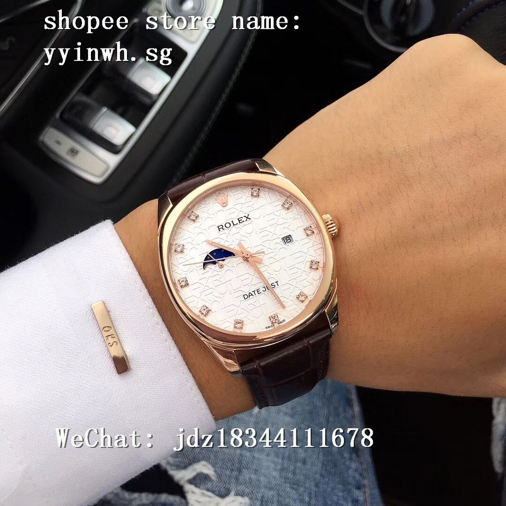 Rolex Datejust Sun Moon Star Series ผู้ชายนาฬิกากลไกในตัวนำเข้า 821A ...