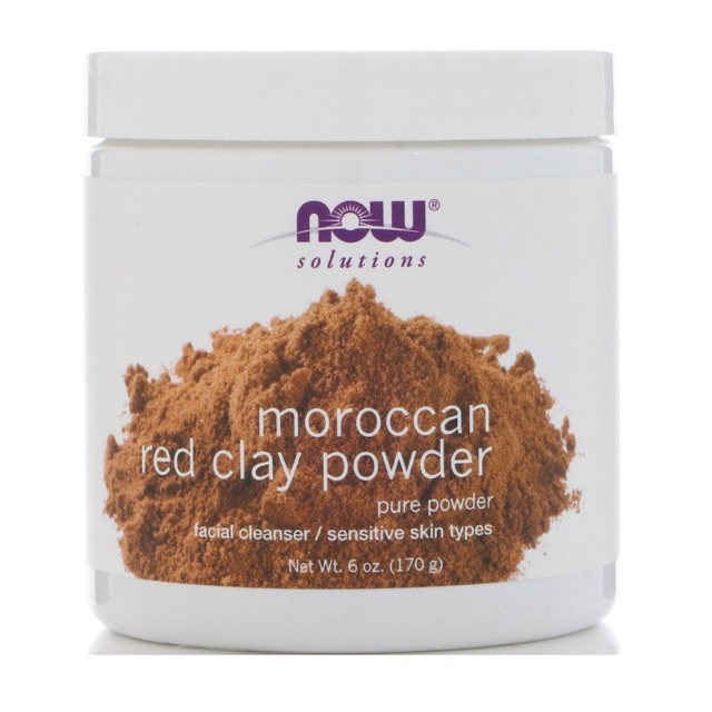 Now Foods Solutions Moroccan Red Clay Powder 6 oz (170 g) - bh.usa ...