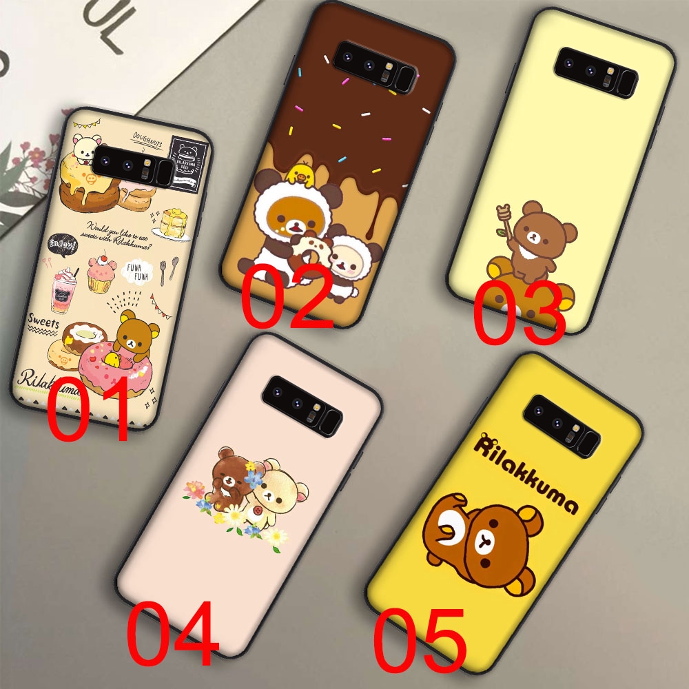 เคสโทรศัพท์ซิลิโคนแบบนิ่มสําหรับ Samsung Galaxy Note 8 9 J6 M10 M20 M30 S6 Edge No89 Rilakkuma ...