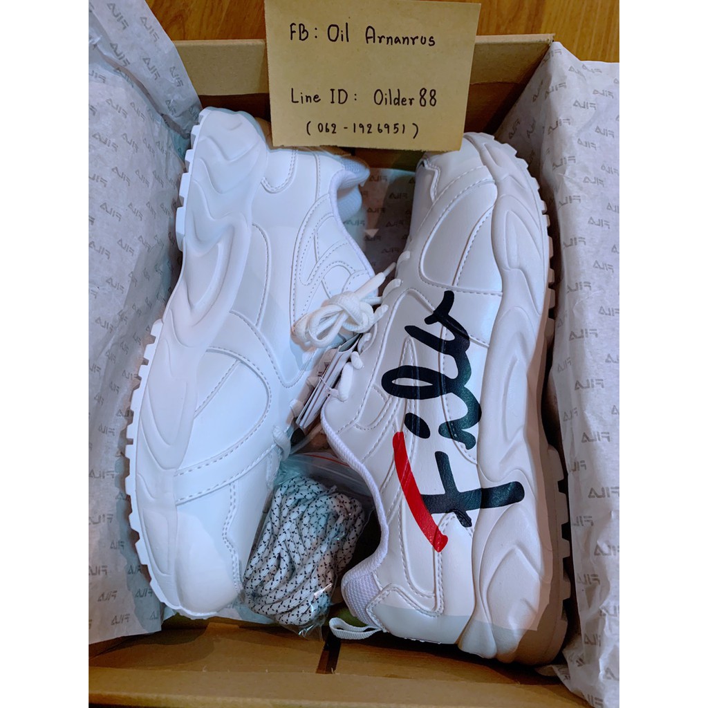 FILA รุ่น Spline Script รองเท้าผ้าใบ (ใสได้ทั้งชายและหญิง) ฟิล่า - jc ...
