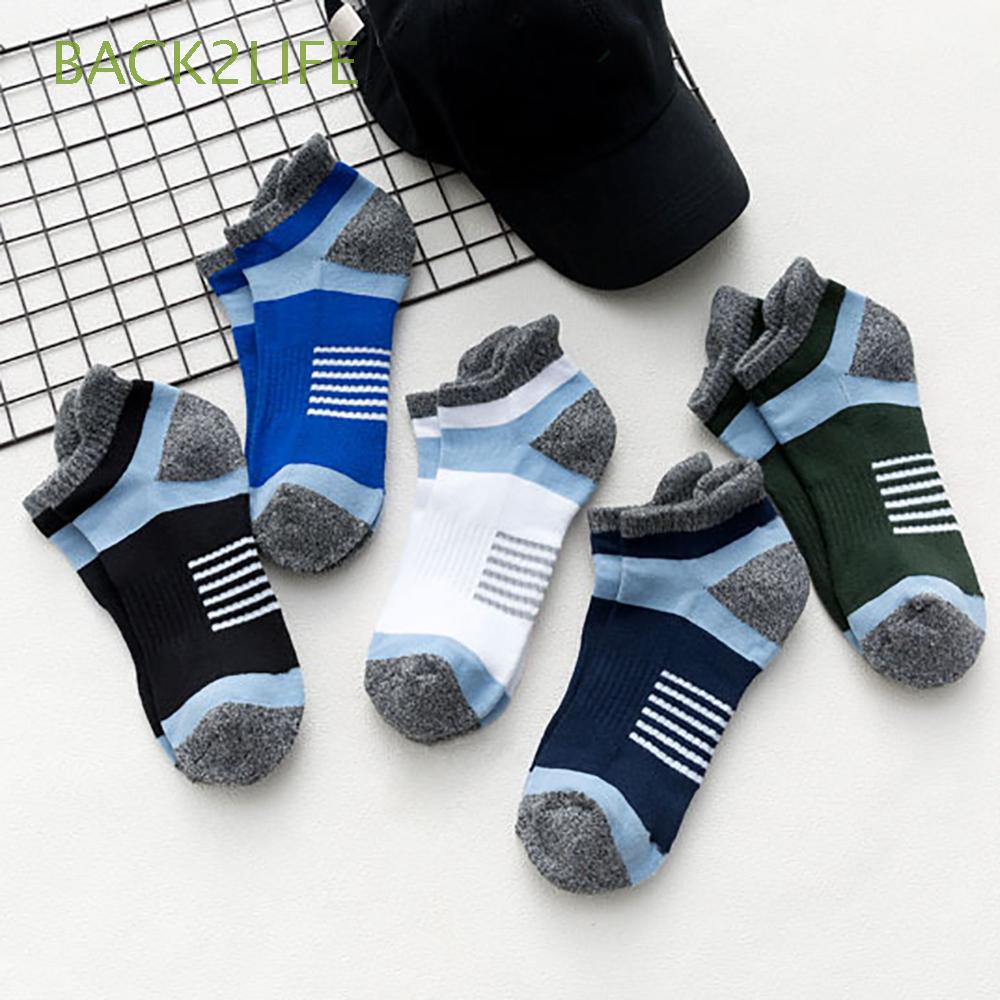 BACK2LIFE Non-Slip Boat Socks Running Men Hosiery Sports Socks Stripe ...