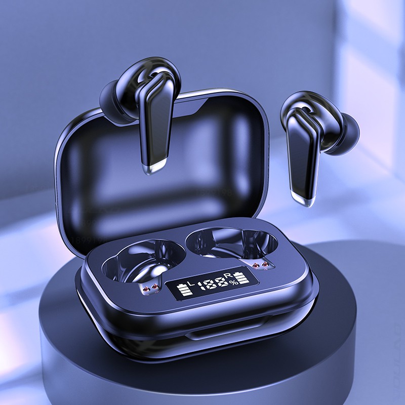 TWS Wireless Earphone with Mic HD LED Display Waterproof Earbuds Bass ...
