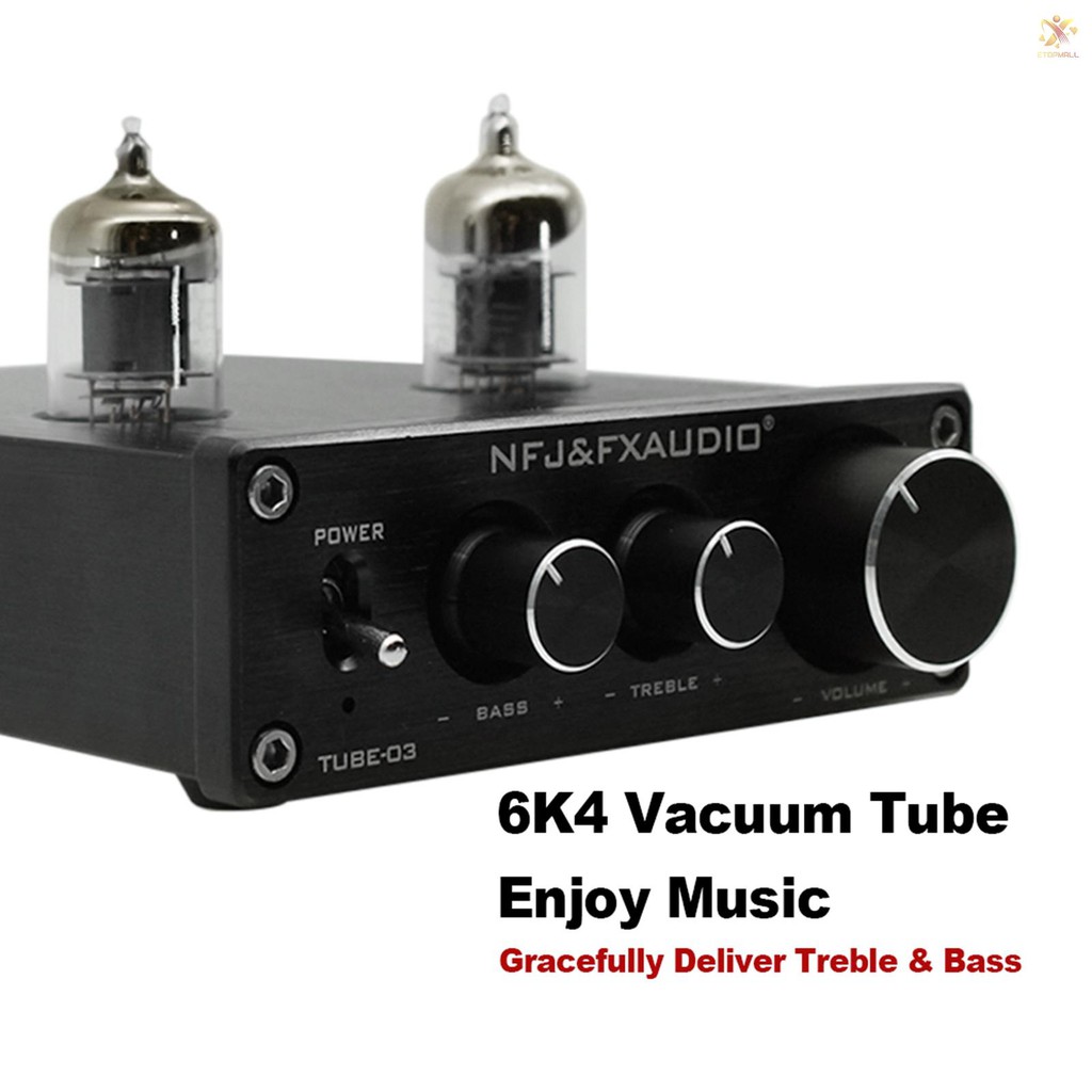 Fx - Audio Tube - 03 Mini Hifi Audio ปรีแอมพลิไฟเออร์ 6 K4 ปรับเสียงเบส ...