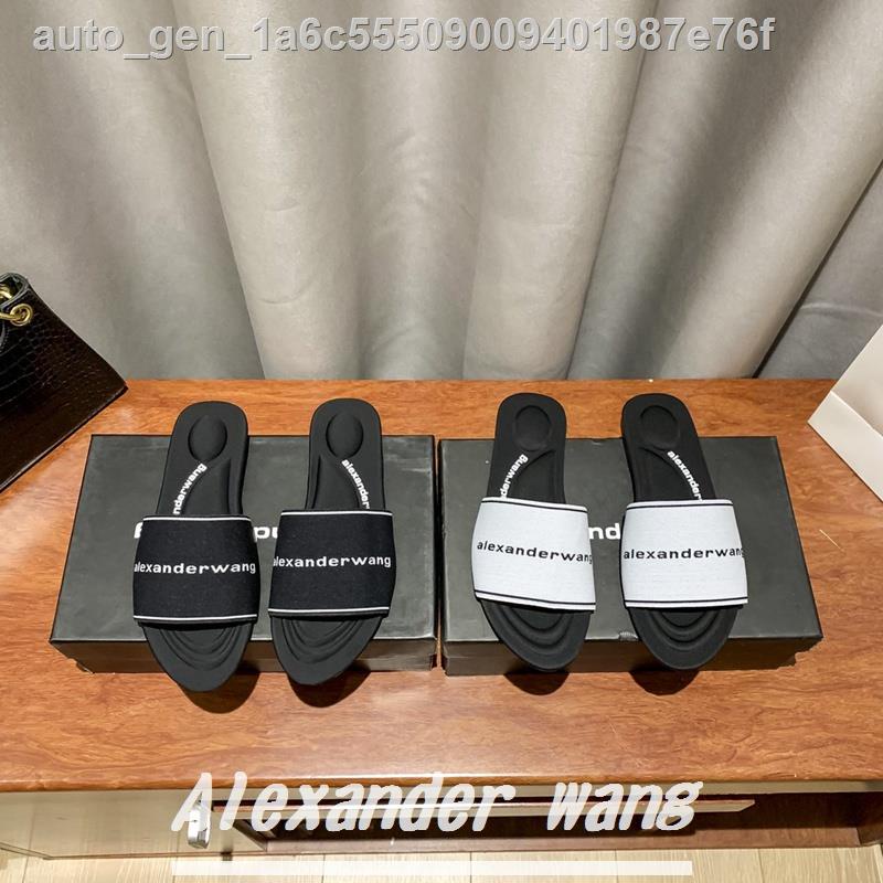 Top qualityAlexander Wang Women s Slippers Flat Sexy Beautiful Canvas ...