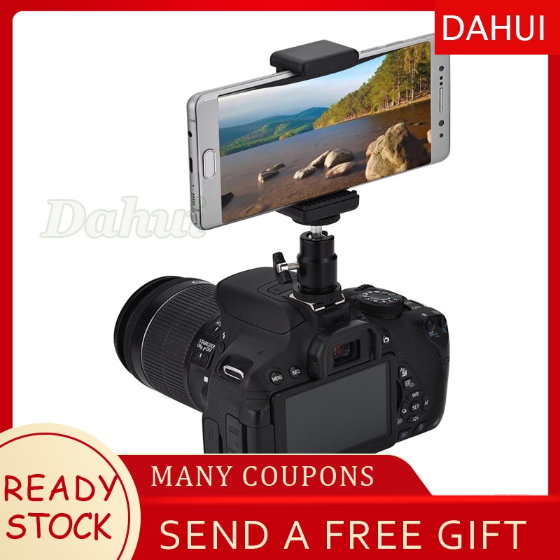 Phone Bracket Holder Clip Tripod Mount Adapter with 360 Ball Head ...