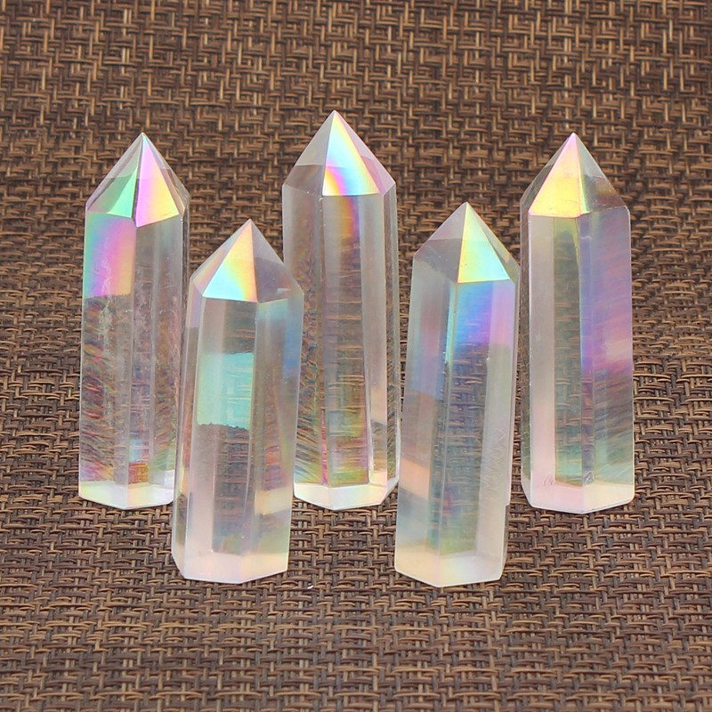 Raw stone aura Melting stone crystal pillar hexagonal prism tower ...