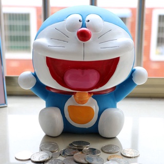 Big Cute Piggy Bank Creative Saving Safe Doraemon Cash Money Box Kid ...