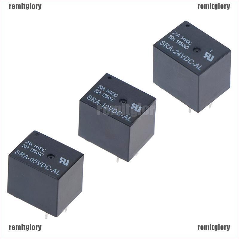 [REM]SRA-05VDC-AL SRA-12VDC-AL SRA-24VDC-AL 5V 12V 24V 20A T74 4PIN ...