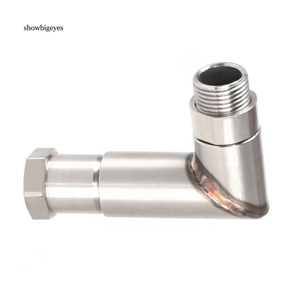 newSGEM18x1.5 O2 Oxygen Sensor Angled Extender Spacer 90 Degree Bung ...