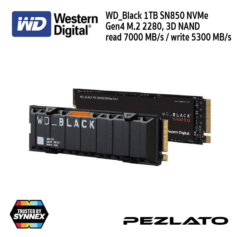 WD Black SN850 m.2 ssd 1tb nvme internal gaming HEATSINK | Shopee Thailand