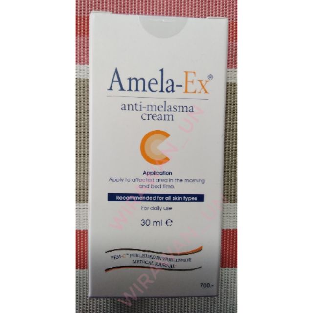 Amela Ex Anti Melasma Cream 30ml. ครีมทาฝ้า อเมล่า เอ็กซ์ ครีม 30มล - clinicya.drugstore - ThaiPick