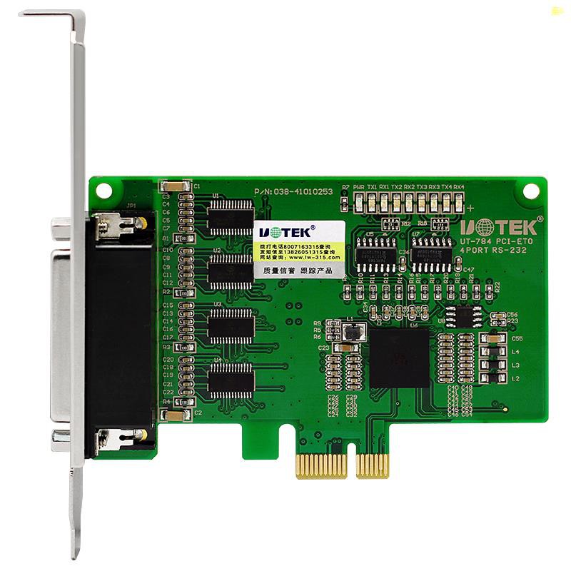 Yutai PCIE 4 พอร์ต RS232 multi-serial port card พอร์ต COM คอมพิวเตอร์ ...