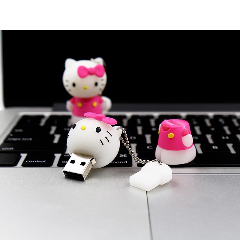 USB แฟลชไดรฟ์ Hello Kitty Flash Drive ภาพล้อ แฟลชไดรฟ์หน่วยความจำ แฟลชไ ...