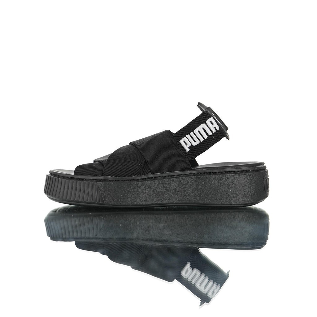 Puma Platform Sandal LEA มัฟฟินรุ่นที่สองสีบริสุทธิ์สะกดรองเท้าแตะชาย ...