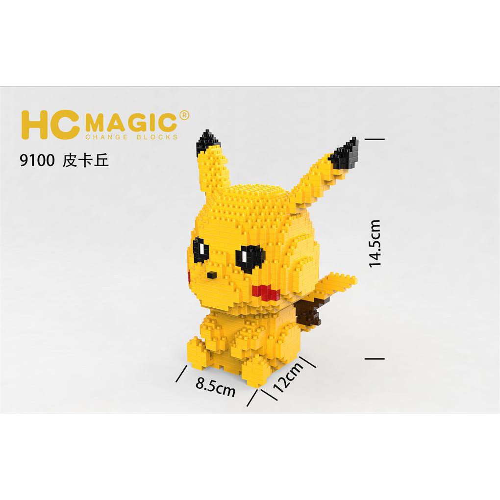 HC Magic Mini Blocks Pokemon Mewtwo Eeve Building Toys Bulbasaur ...