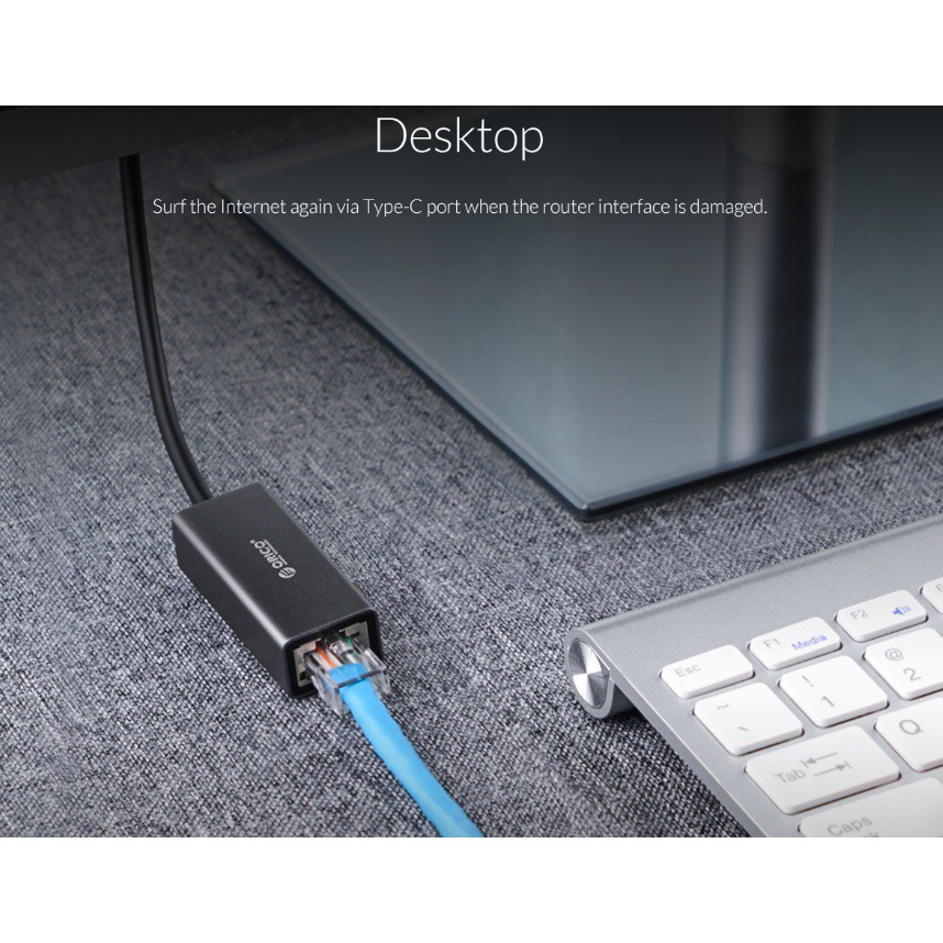Orico XC-R45 Type-C to Gigabit Ethernet Adapter Black ประกัน 2 ปี - kss ...