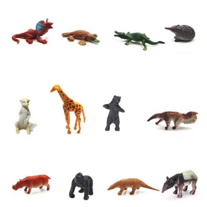 Ready Stock53 pcsset Mini Animal World Zoo Model Figure Action Toy Set ...