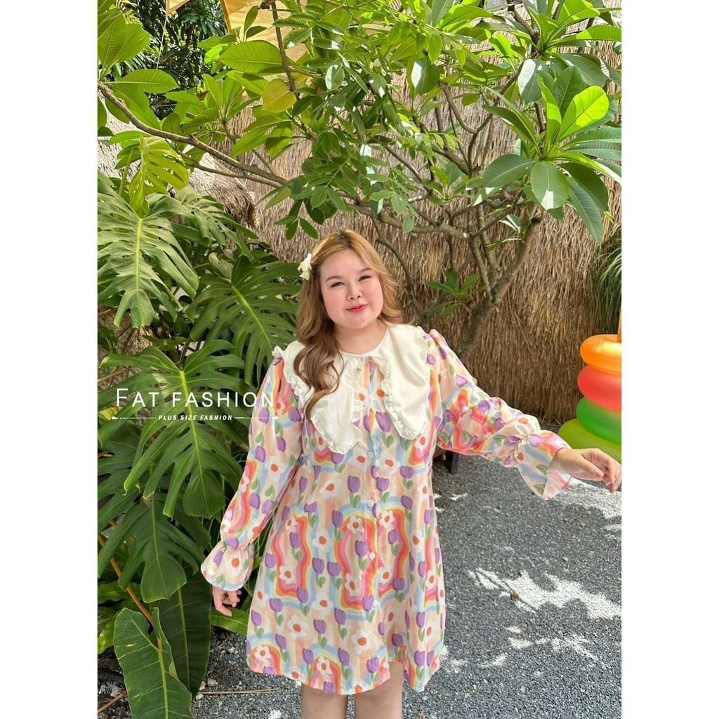 Plussizeเดรสคนอ้วน Chest (อก) 44-50 - momeji - ThaiPick