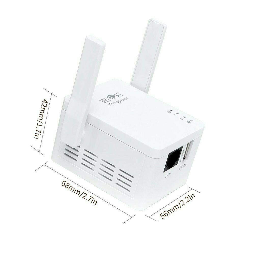 300Mbps Wifi Repeater 2antenna อุปกรณ์ขยายสัญญาณไวไฟ มีสองเสา ทำให้การ ...