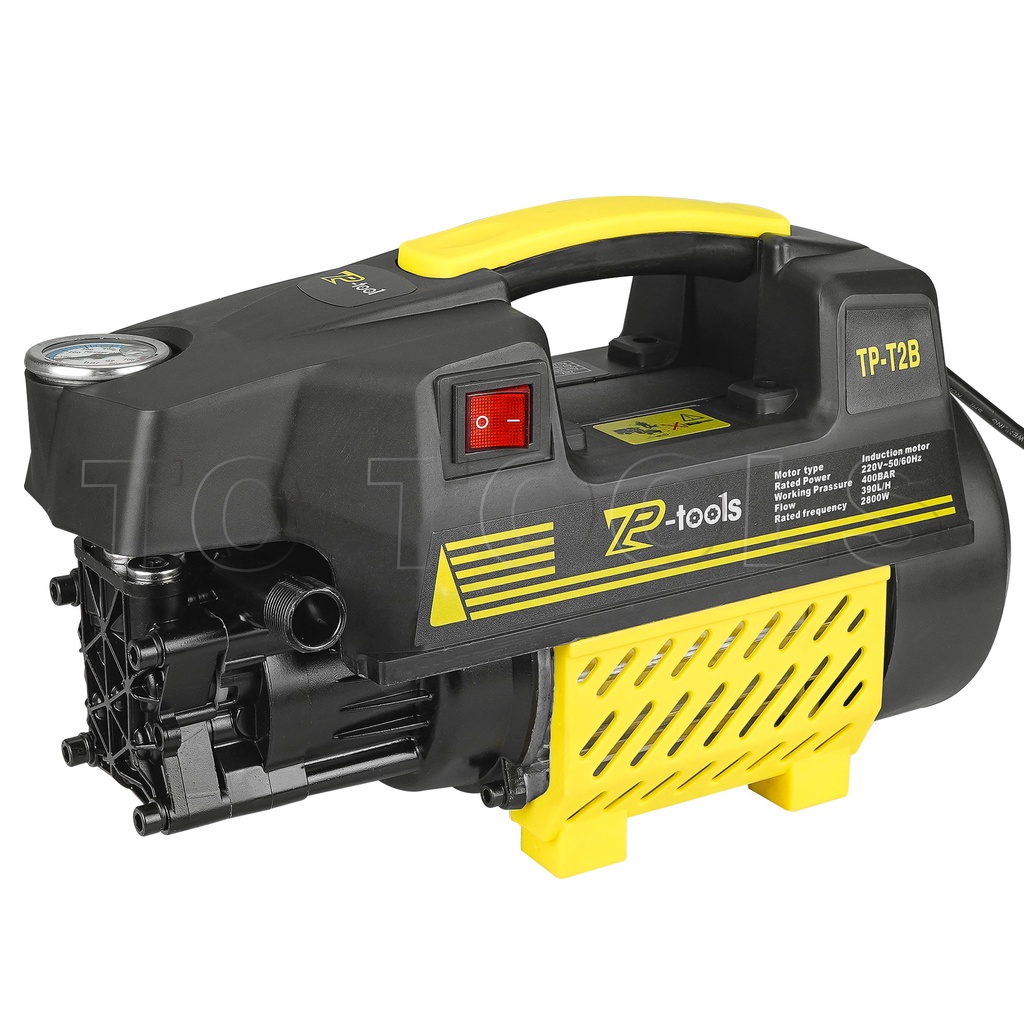 TP TOOLS เครื่องฉีดน้ำแรงดันสูง 400 บาร์ 2800 วัตต์ เครื่องฉีดน้ําแรงดัน มอเตอร์เหนี่ยวนำดูดน้ำ ...
