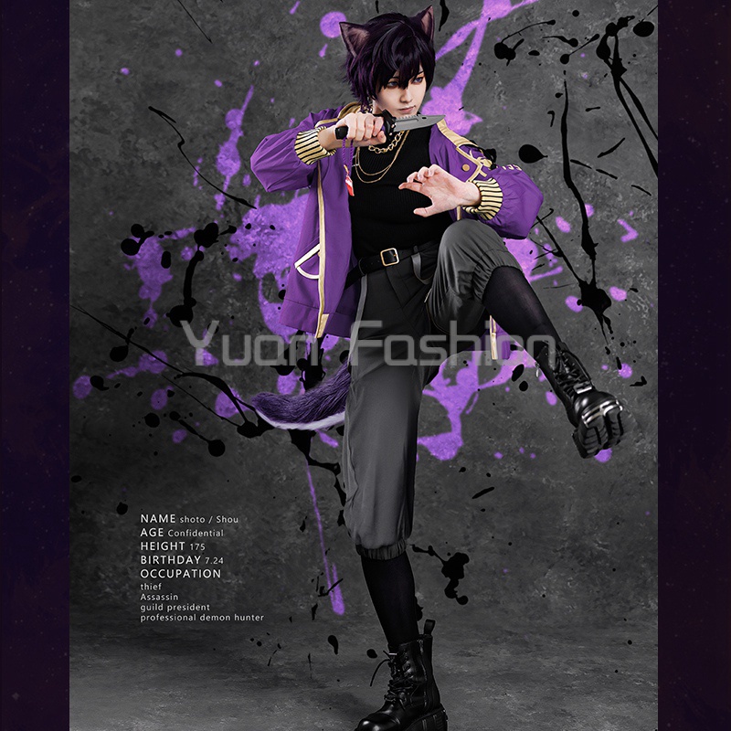 คลังสินค้าพร้อม NIJISANJI Vtuber shoto cos Clothing Puppy shxtou ...