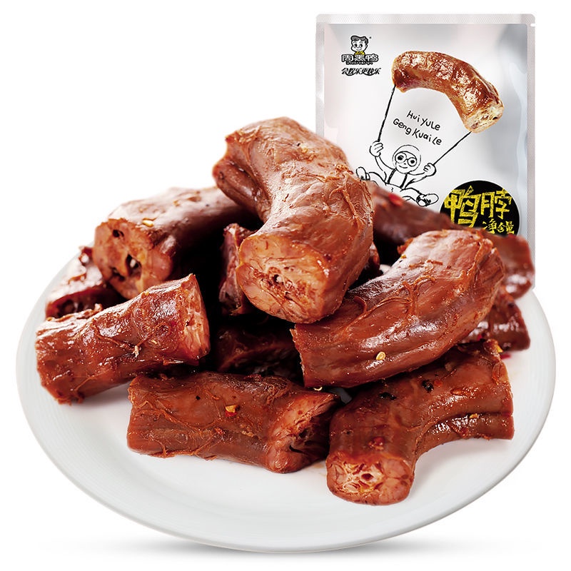 ☌♣[Zhou Hei Duck_Classic Large Package] Duck Neck 215g Bag Wuhan ...