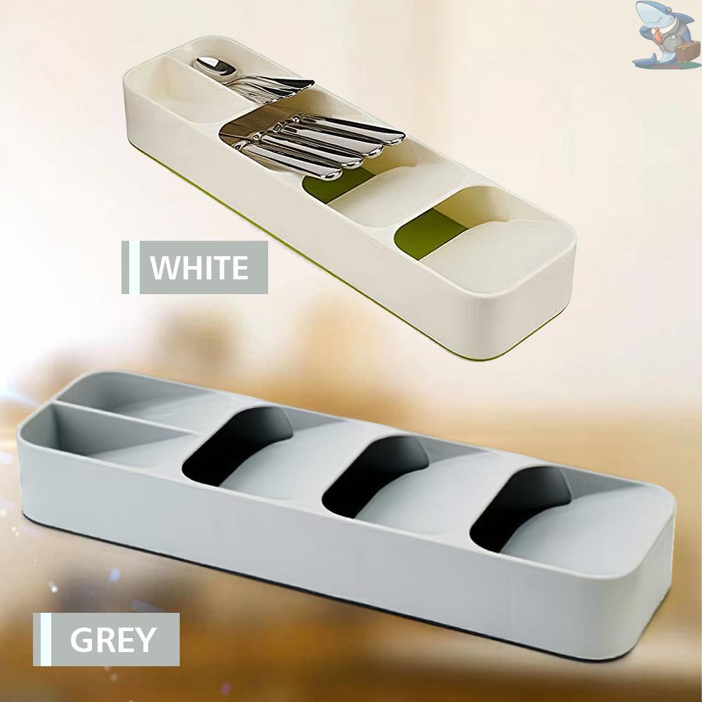 Ready StockPlastic Drawer Cutlery Organizer Tray Kitchen Storage Holder ...